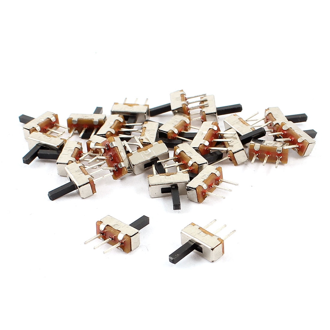 25pcs 3 Terminals 2 Position SPDT Horizontal Latching Micro Slide ...