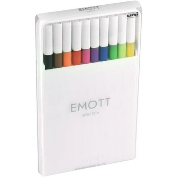 Uni-Ball UBC24836 Fineliner Emott Pens, Assorted - Pack of 10 - Walmart.ca