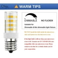 2 Pack OHLGT E17 LED Bulb Microwave Oven Light Bulb Dimmable 5 Watt ...