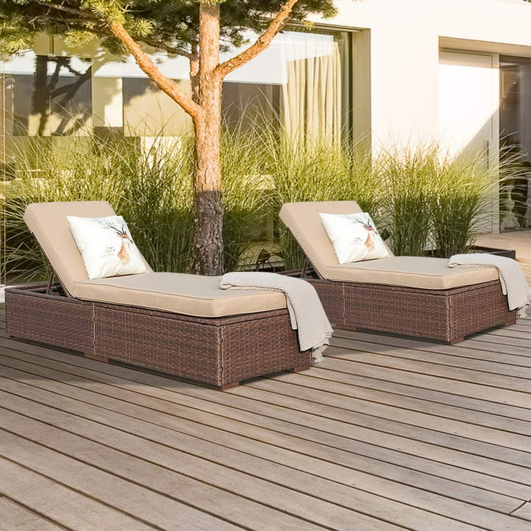 Brown wicker lounger store