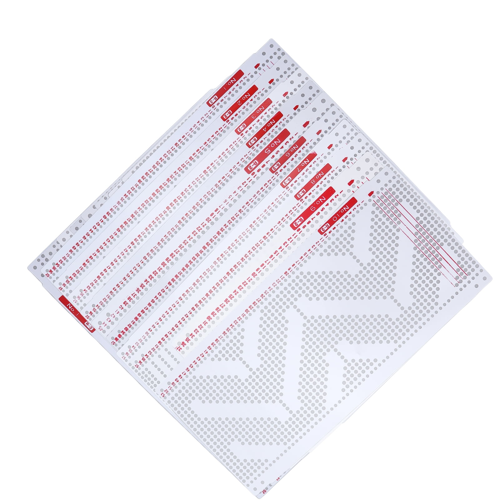 Tarjetas perforadas, 10 piezas Tarjetas perforadas Puntadas de plástico ...