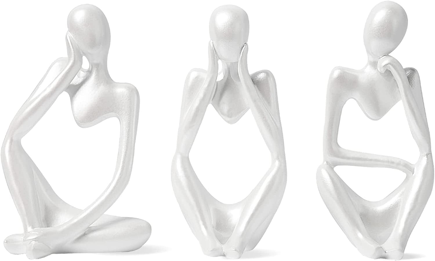 FJS Home Decor Thinker Statue Living Room Decorations Abstract Art ...