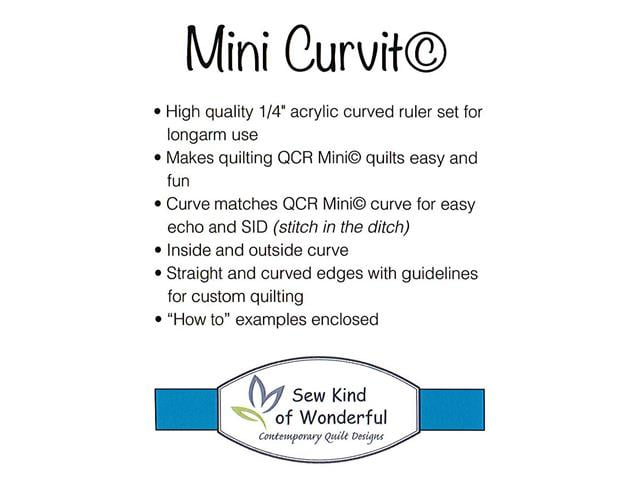 Sew Kind Of Wonderful QCR Ruler Mini Curvit Set - Walmart.com - Walmart.com