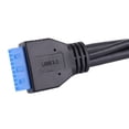 USB 19-Pin Header Extension Cable 1 to 2 Double Ports Ultra Durable for ...