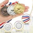 Uxcell Award Medals, Metal Winner Medals with Neck Ribbon for Sports ...