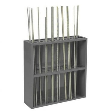 Durham 368-95 Gray Cold-Rolled Steel Wire Spool Rack with 4 Rods, 26-1/ ...