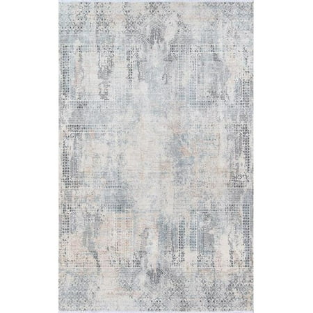 Momeni BERGEBGN-1BLU2680 2 ft. 6 in. x 8 ft. Berge-1 Runner Rug - Blue ...