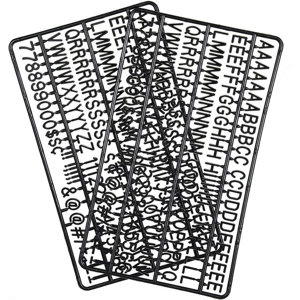 3/4 Inch Letters for Letter Boards,300 Pieces Including Letters ...