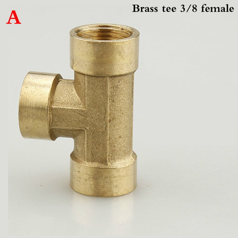 Brass plumbing fittings,Tee Type Brass Pipe Fitting Adapter Coupler ...