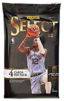 NBA Panini 2021-22 Select Basketball Trading Card BLASTER Pack (4 Cards ...
