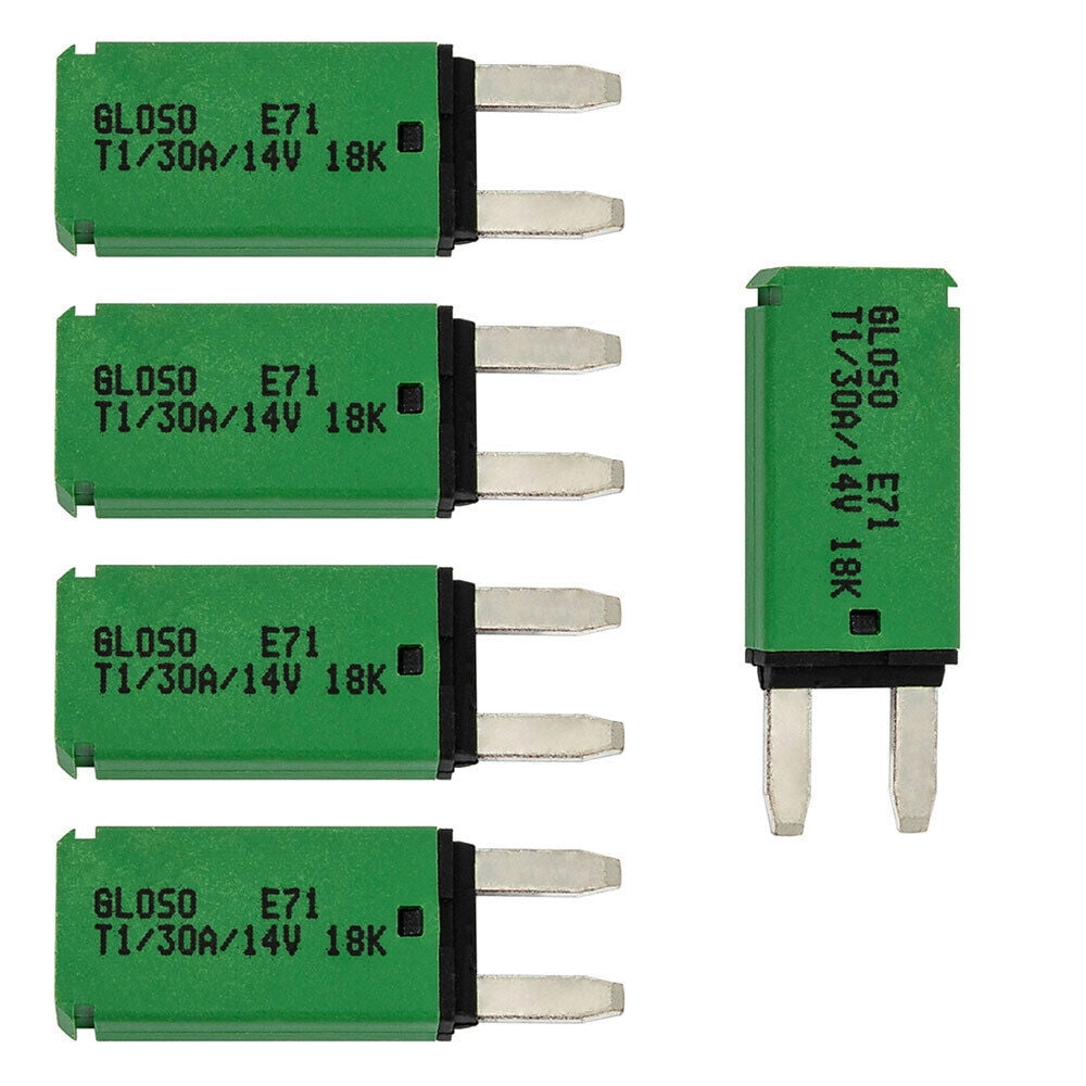 5PCS Mini ATM Manual Reset Circuit Breaker Blade Fuse Car Boat Truck ...
