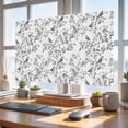 Black Botanical TV Dust Cover,Stretchable TV Screen Desktop Computer ...