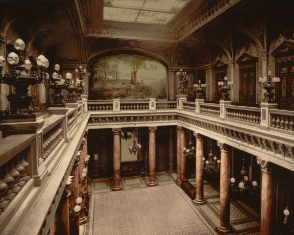 Print: Casino Entrance, Atrium, Monte Carlo, Riviera, circa 1890 ...