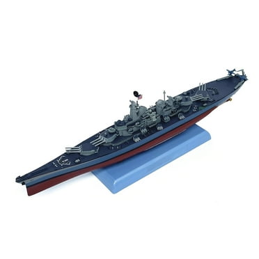 Kids Toy 1:1000 Scale US BB-61 Iowa Battleship Model for Naval History ...