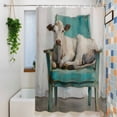 Cow on Chair Shower Curtains for Bathroom, Funny Animal Farmhouse ...