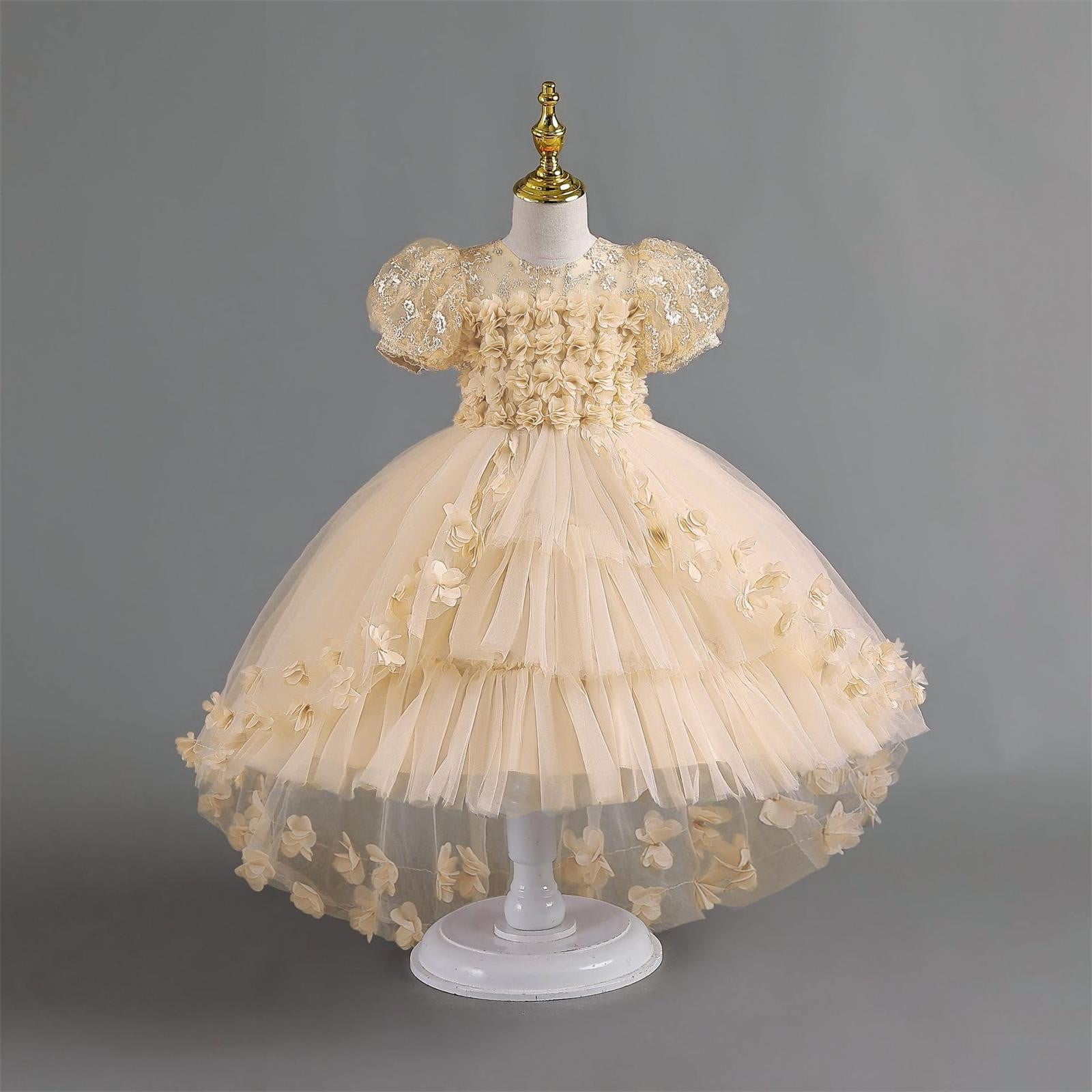 Click here for Edfbuykrs New Lace Flower Petal Childrens Wedding... prices