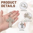 36Pcs 12 Styles Unfinished Wood Keychain with Iron Findings Platinum ...