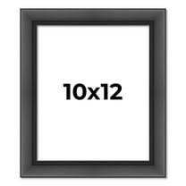 20x22 - 20 x 22 Rounded Black Solid Wood Frame with UV Framer's Acrylic ...
