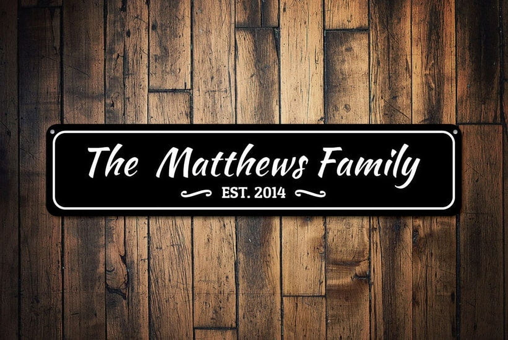 Letrero con fecha de establecimiento para regalo de despedida de ...