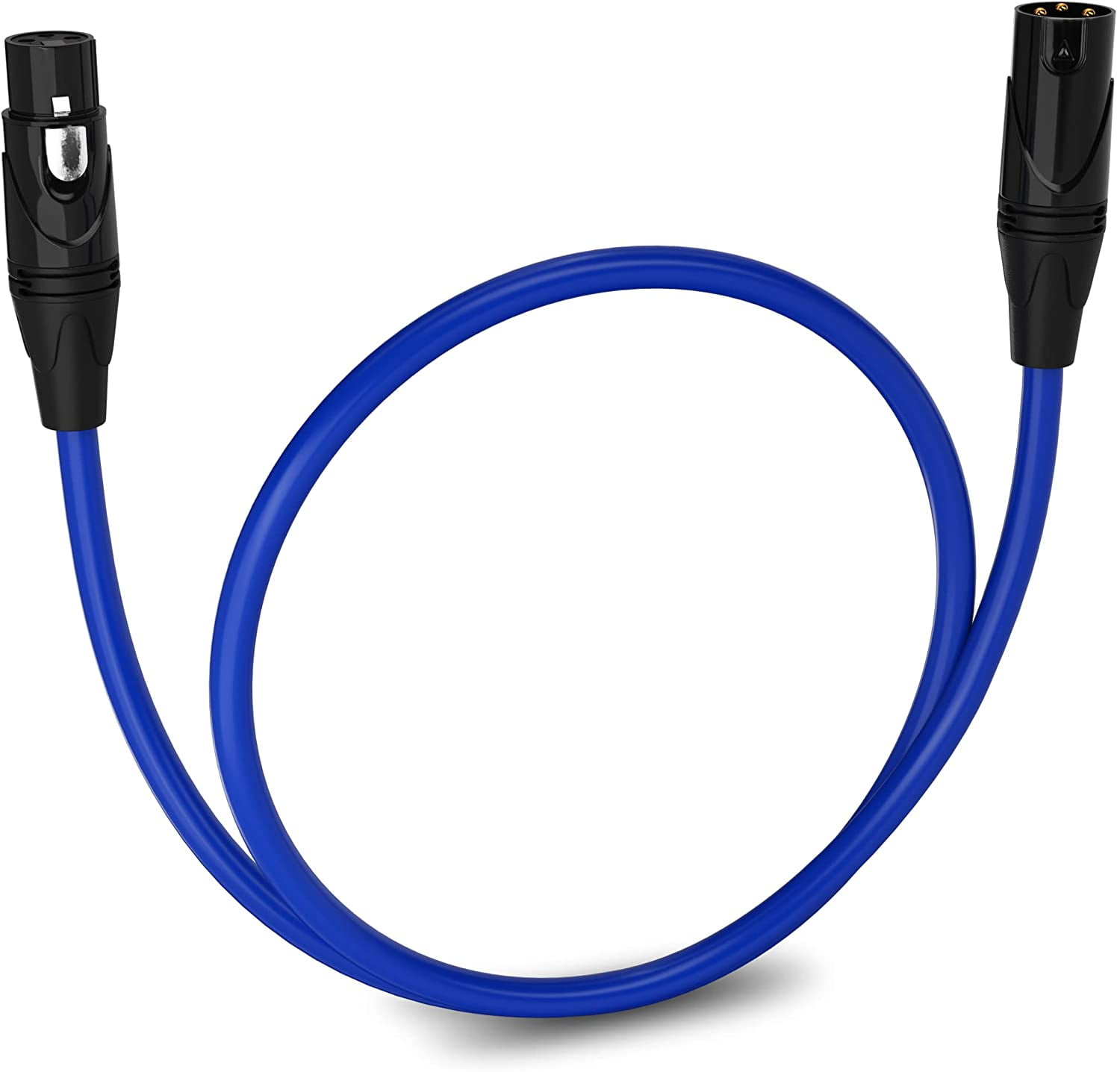 LyxPro 1.5 feet Microphone XLR Cable, Male to Female, 3 Pin Mic Cable ...