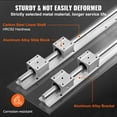 SBR16 2000mm Linear Guide Rail Set with 4 Slide Blocks for CNC Router ...