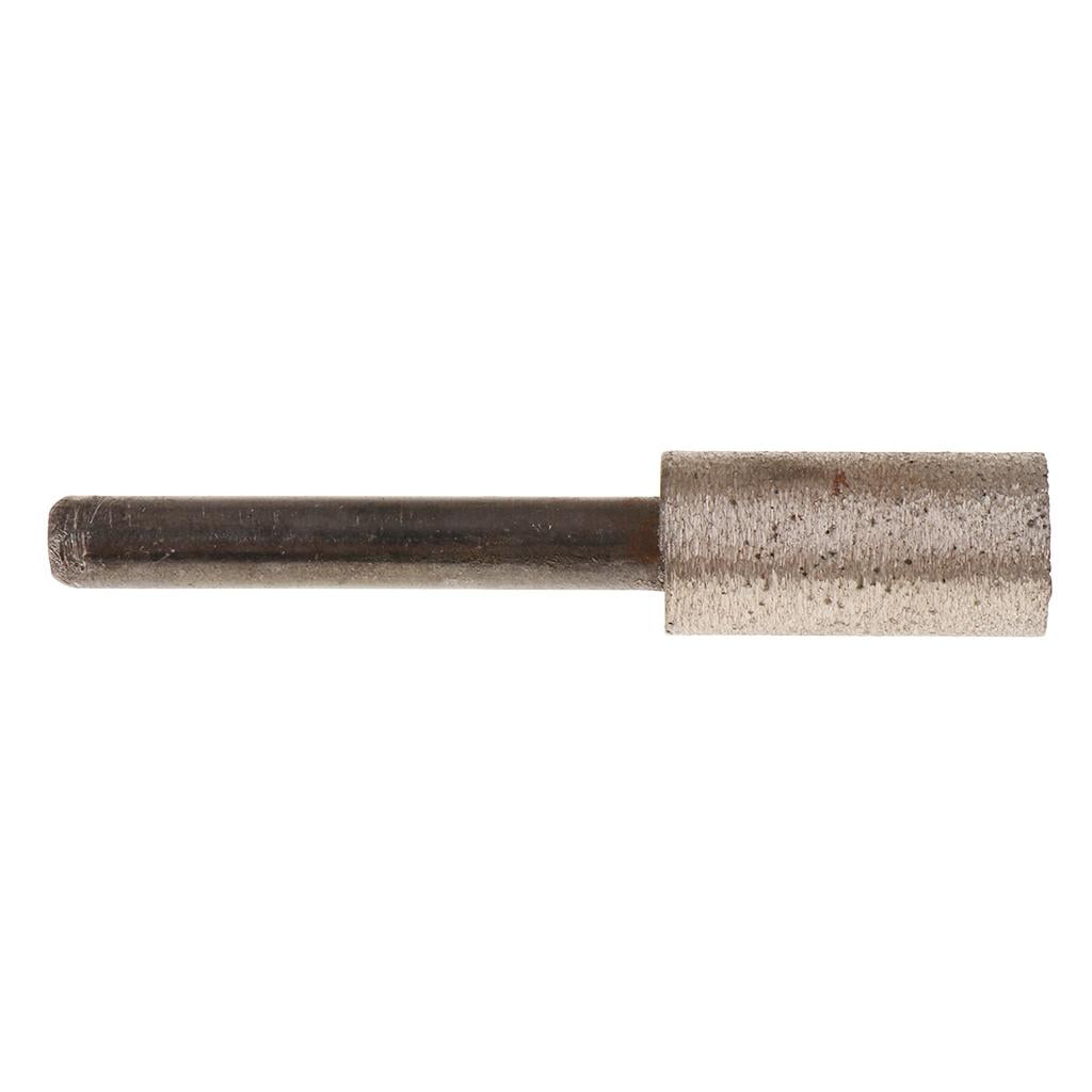 Cylinder Diamond Grinding Head Bit Cylindrical Point Coated Flat Headed ...