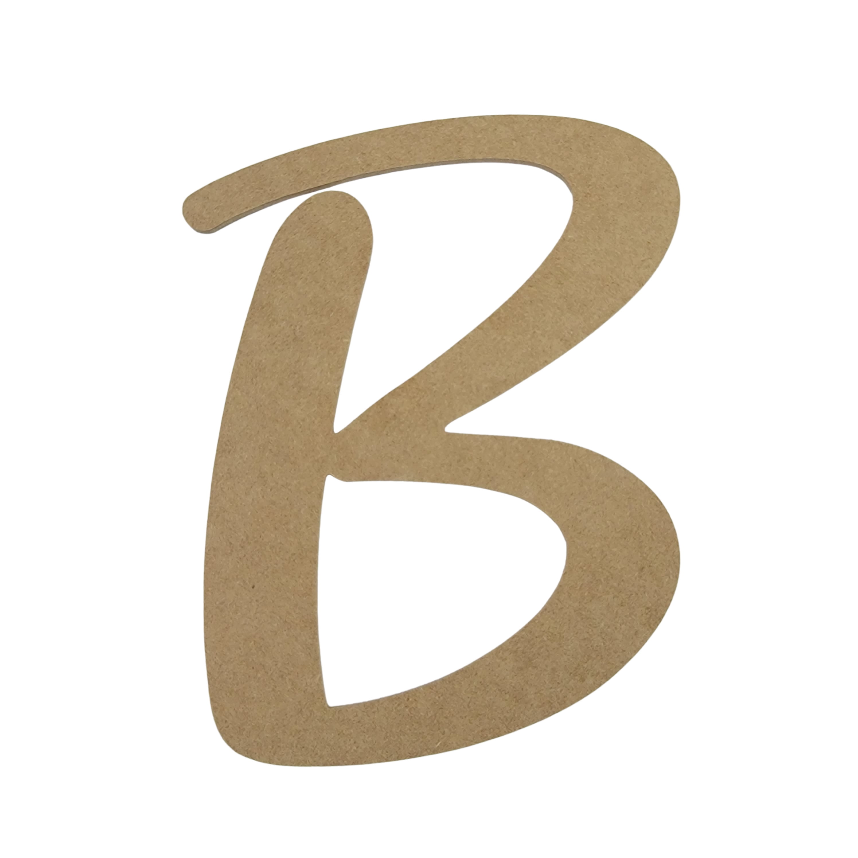 Wooden Letter Unfinished, Beloved Teacher Font, Craft Cutout - Walmart.com