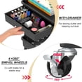 3 Tier Rolling Utility Cart Organizer with Removable Drawer, Stable and ...