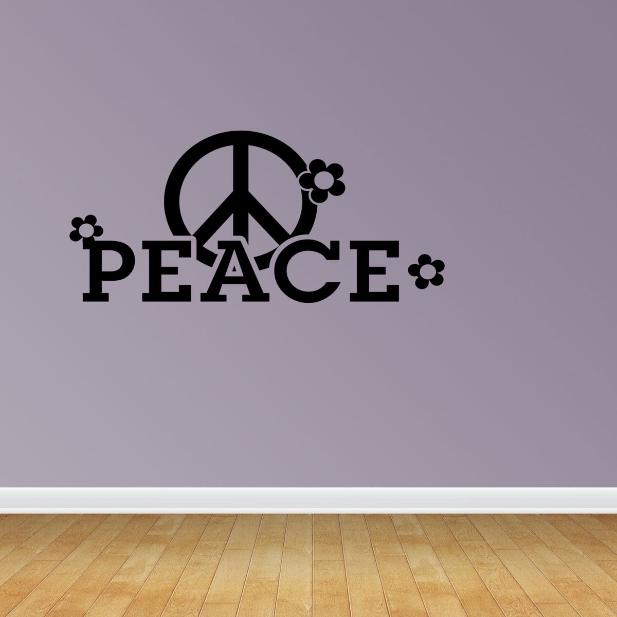 Empresal Fat Peace Sign Vinyl Wall Decals Vinyl Decals Girls Room Decal ...