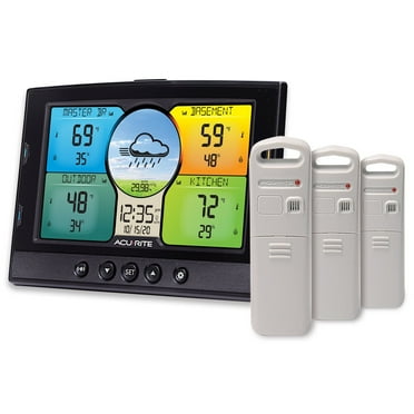 AcuRite Home Weather Station with Vertical Color Display, Wireless ...