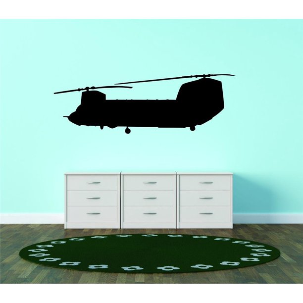 Custom Wall Decal : CH-47 Chinook Cargo Chopper Boeing Aircraft Wall ...