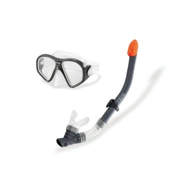 Reef Tourer Adult Single-Window Mask & Snorkel Combo Set, Black ...