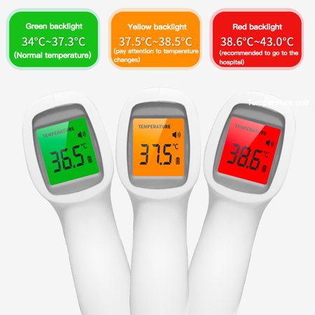 Non-contact Forehead Thermometer Digital Body Temperature Meter Measuring Device Infrared ...