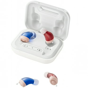 ELCTRTICI Rechargeable Hearing Aids for Adults – Noise-Cancelling, 2 Frequency Modes, Adjustable ...