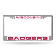 Wisconsin Badgers #1 Fan Metal License Plate - Walmart.com