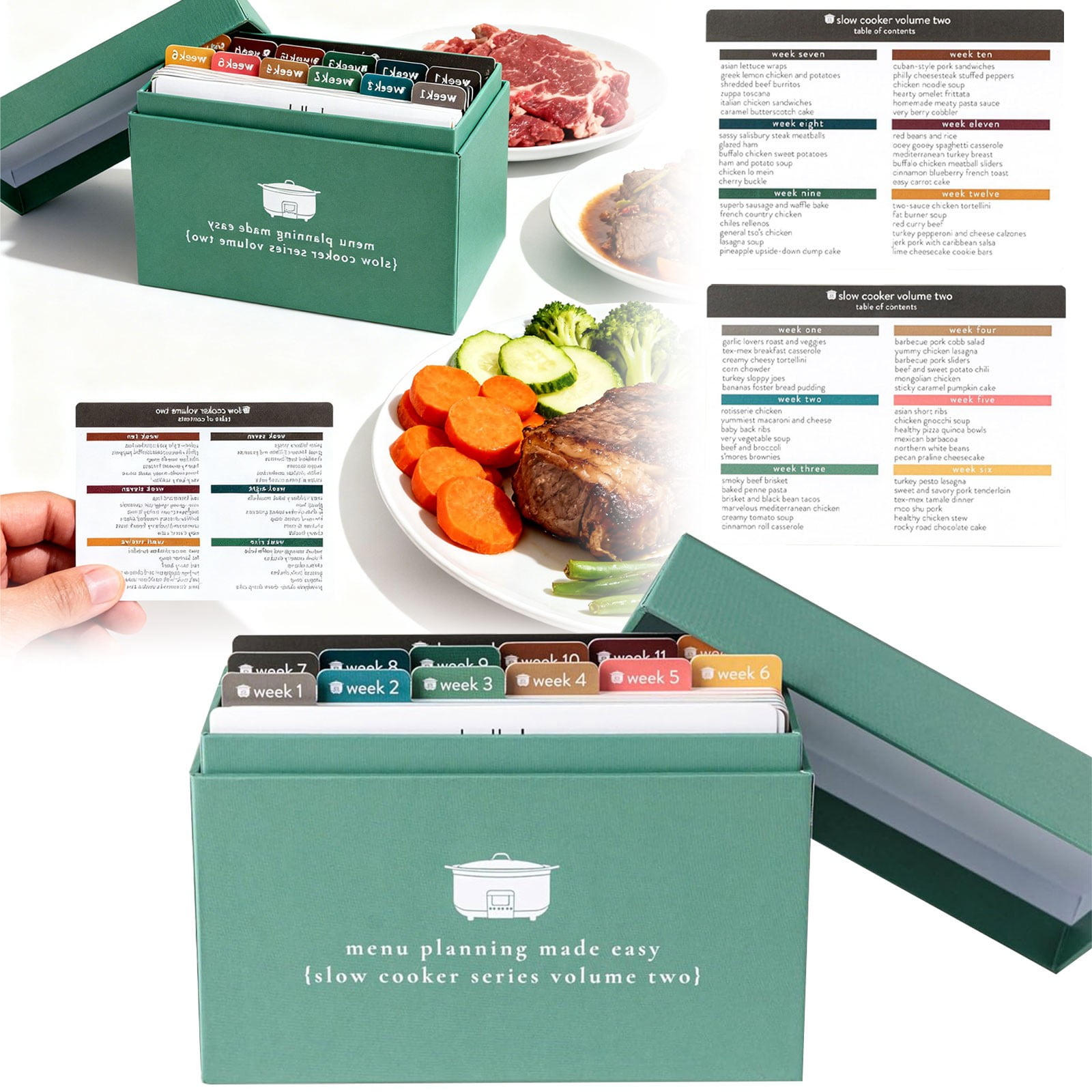 Click here for Xixi Meal Planner With 72 Photo Recipe Cards (Slow... prices