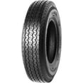 Sutong Hi-Run 4-Ply 5-Lug Trailer Tire & White Wheel Assembly, 4.8-12 ...