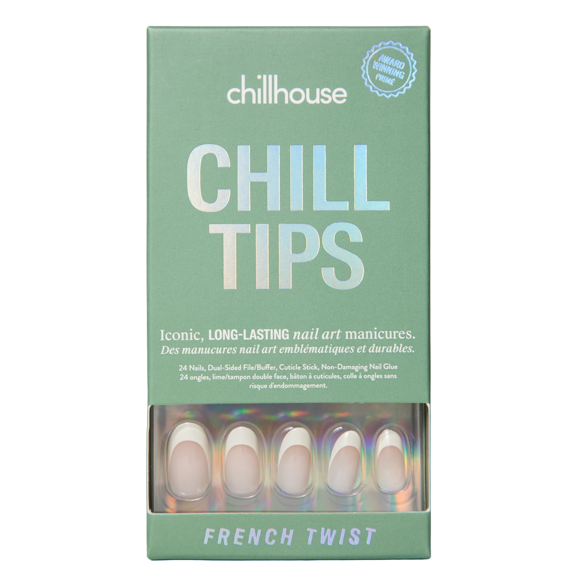 Click here for Chillhouse - Press Ons Tips Nails - Oval - French... prices