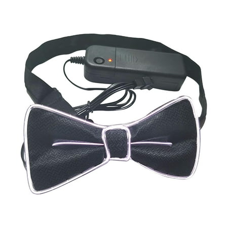 Light Up Bow Tie,Glow in the Dark Bow Tie LED Necktie Flashing,Lights ...