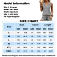 AHMOMEI Women's Tank Tops Striped Pleated V Neck Women Sleeveless Shirt ...