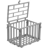 MLINS Mini Cage Model Animal Cage Prop Miniature Toy Diy Animal Cage ...