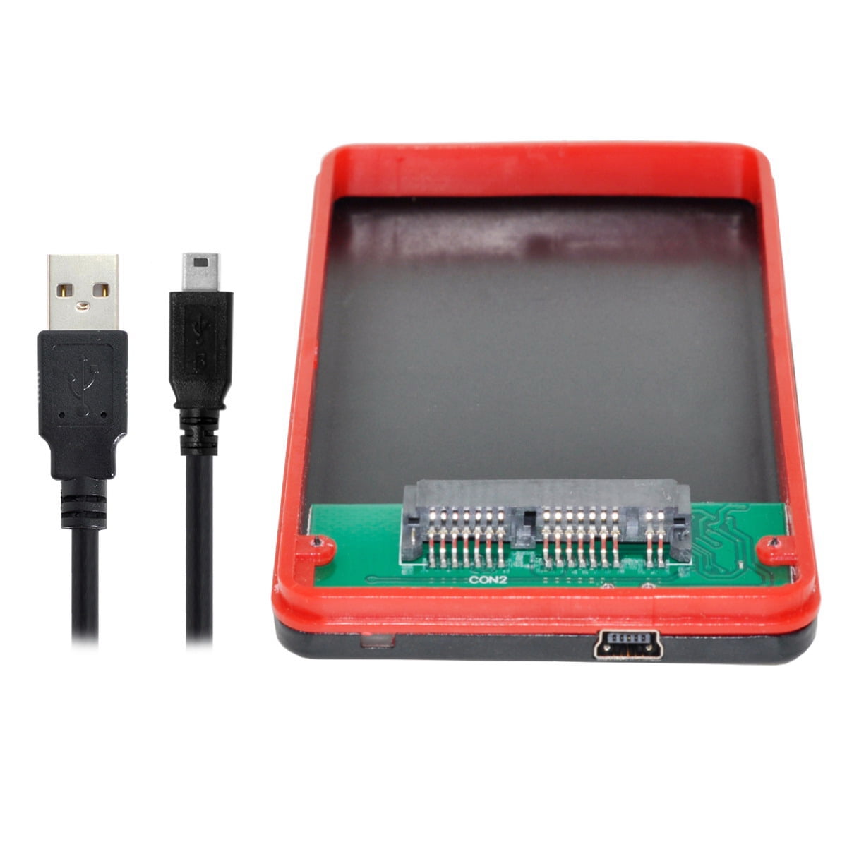 Cablecc USB2.0 480Mbps to 1.8 inch Micro SATA 16pin 7+9 SSD HDD ...
