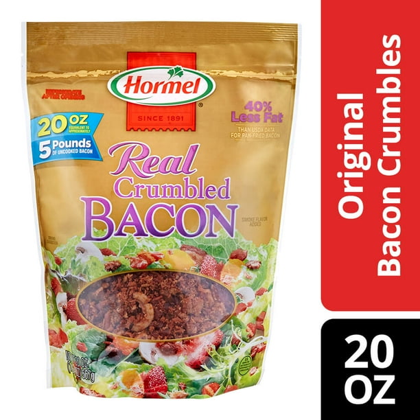 HORMEL Real Crumbled Bacon Pouch, 20 oz - Walmart.com - Walmart.com HORMEL Real Crumbled Bacon Pouch, 20 oz - Walmart.com - Walmart.com