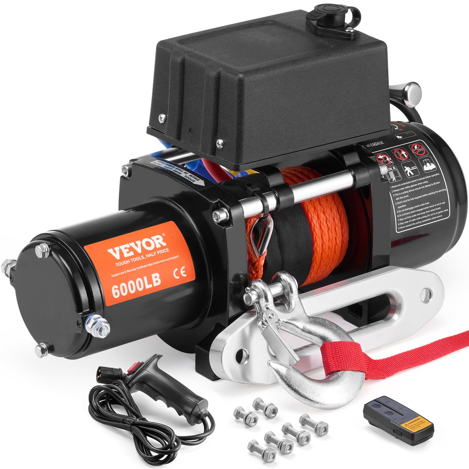 Click here for Vevor Electric Winch For Truck 6000 Lb Synthetic R... prices