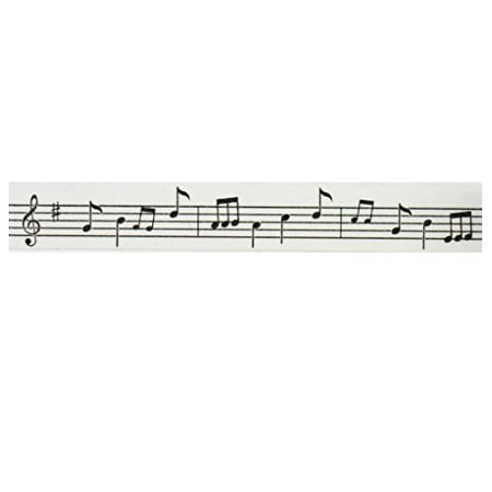 Musical Staff Washi Tape (1 Roll - 9/16" Wide x 10.95 Yards Long ...