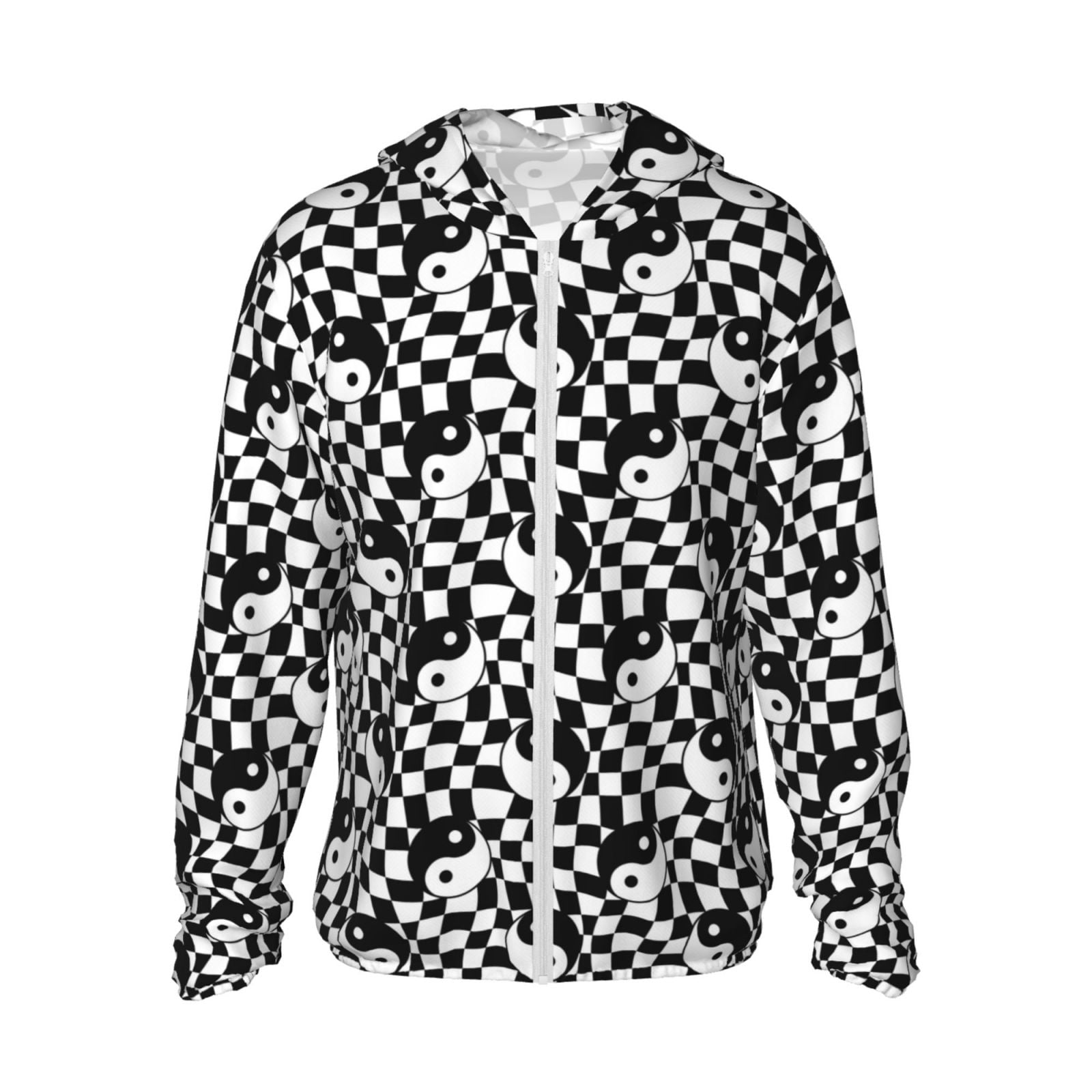 Fotbe Ying Yang Checkered Chaqueta con Protección Solar UPF 50+ para ...