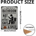 2026 New This is A Bathroom Not an Internet Cafe Sign, 8X12inch Vintage ...