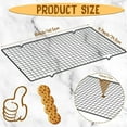 3 count Cooling Racks for Cooking and Baking Oven Safe Grid Wire Set ...