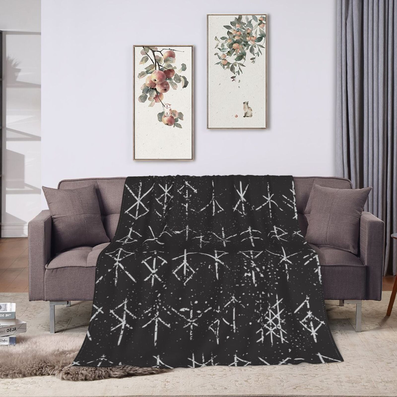 ZNDUO Ancient Celtic Mystic Symbol Pattern Throw Blanket, Lightweight ...