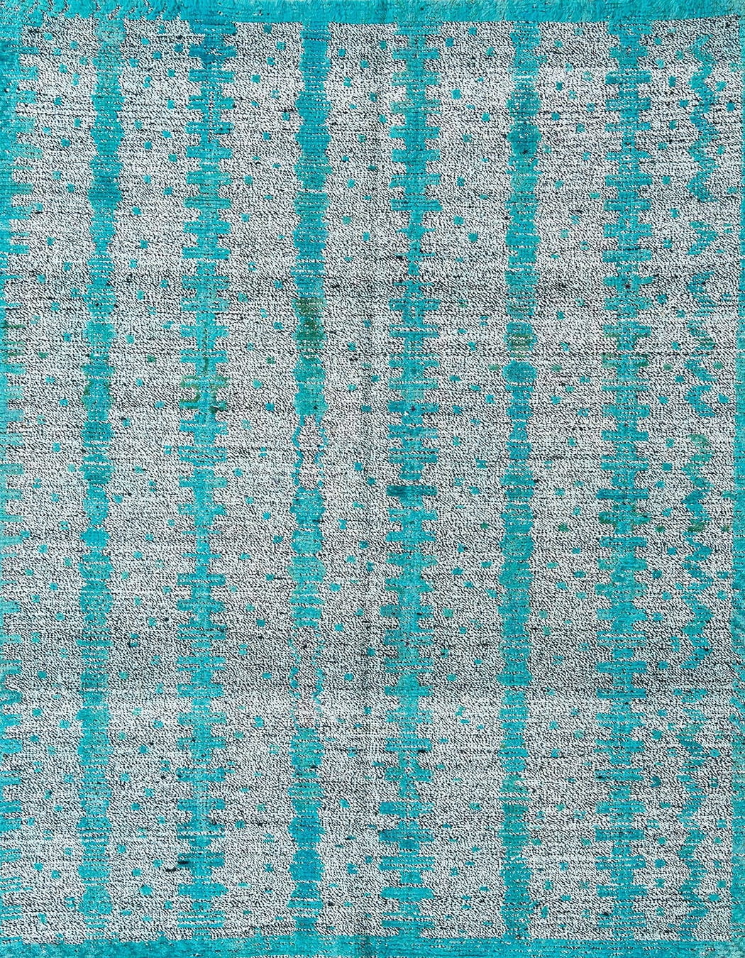 Ahgly Company Indoor Rectangle Abstract Blue Abstract Area Rugs, 7' x ...